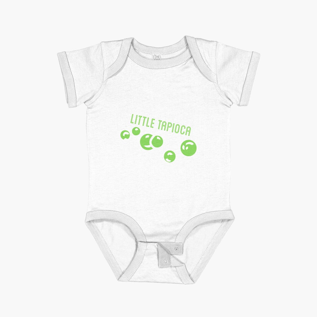 Luvly Little Tapioca Melon Green Short Sleeve Baby One-Piece, New Born ...