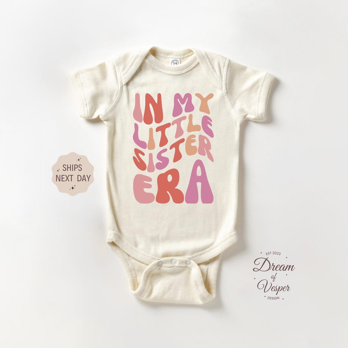 Luvly In My Littlest Sister Era, Cute Baby, Best Gift, Newborn Girl Baby Bodysuit, Baby Shower ...