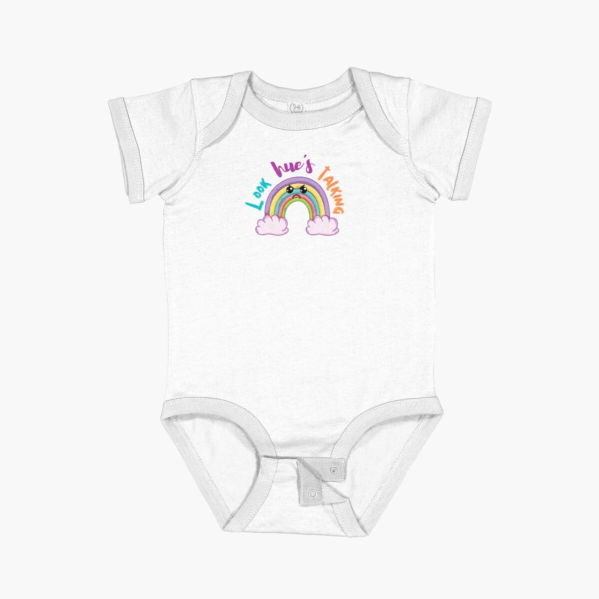 Luvly Look Hue'S Talking Short Sleeve Baby One-Piece, New Born, Baby ...