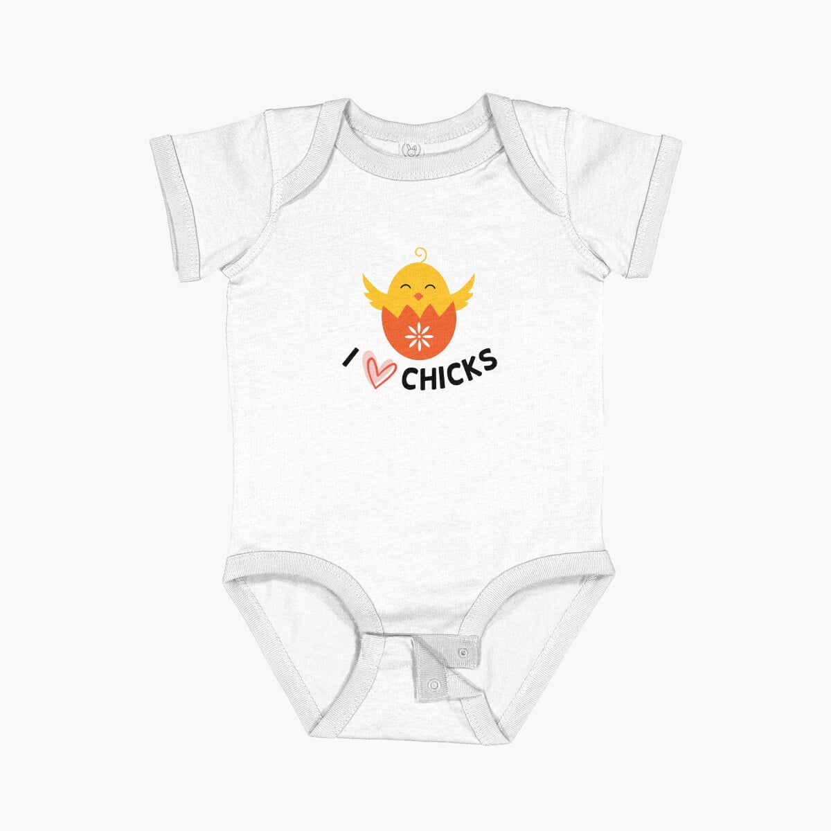 Luvly Love Chicks, Chick Lover Chick Magnet Funny Short Sleeve Baby One ...