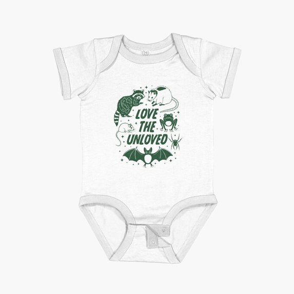 Luvly Love The Unloved Animals Short Sleeve Baby One-Piece, New Born ...