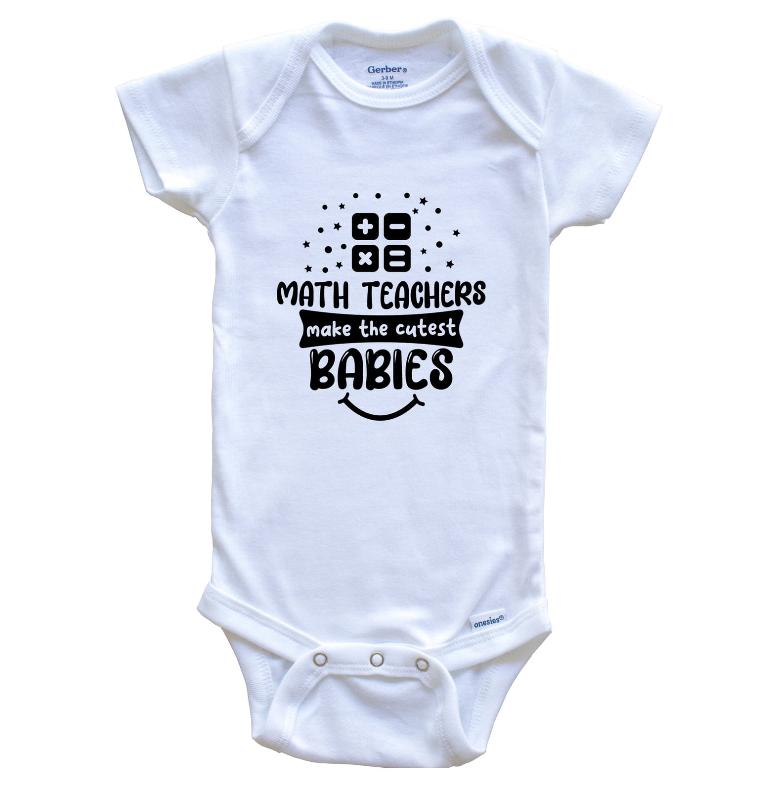 Luvly Math Teachers Make The Cutest Babies Funny Math Teacher One Piece ...