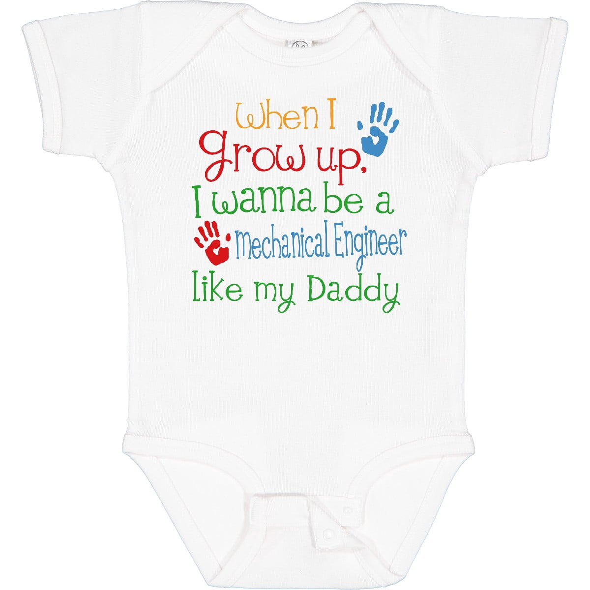 Luvly Mechanical Engineer Like Daddy Baby Bodysuit Childs Kids ...