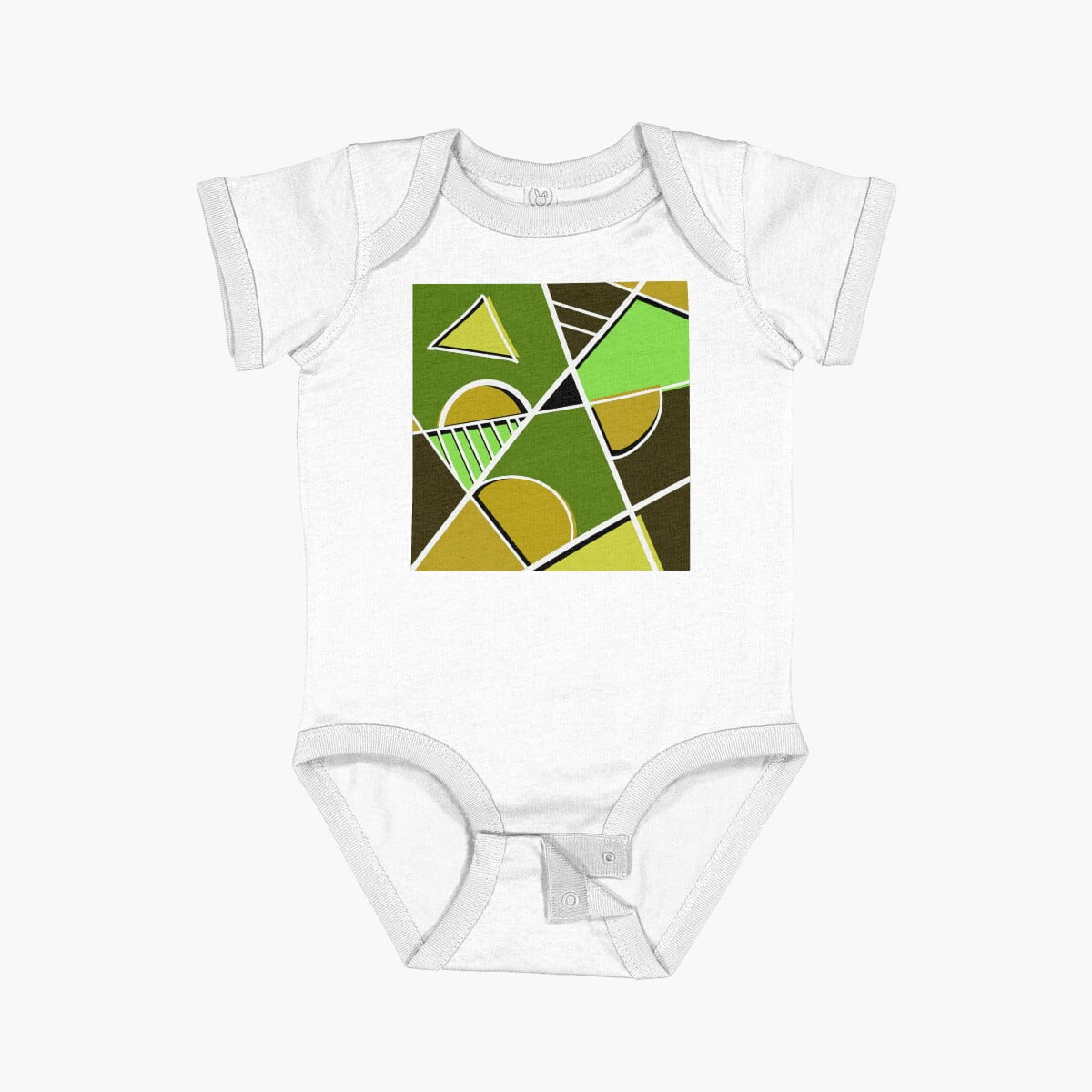 Luvly Mid-Century Modern Mustard, Green, Black And Lime Designs Short ...