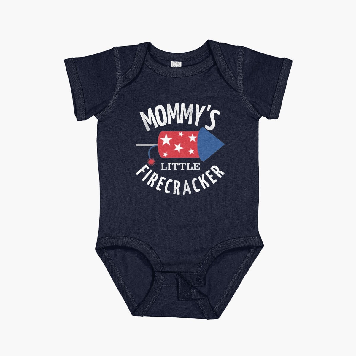 Luvly Mommy'S Little Firecracker - 4Th July Kids Firework Short Sleeve ...