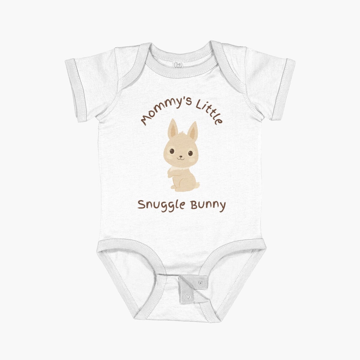 Luvly Mommy'S Little Snuggle Bunny Short Sleeve Baby One-Piece, New ...