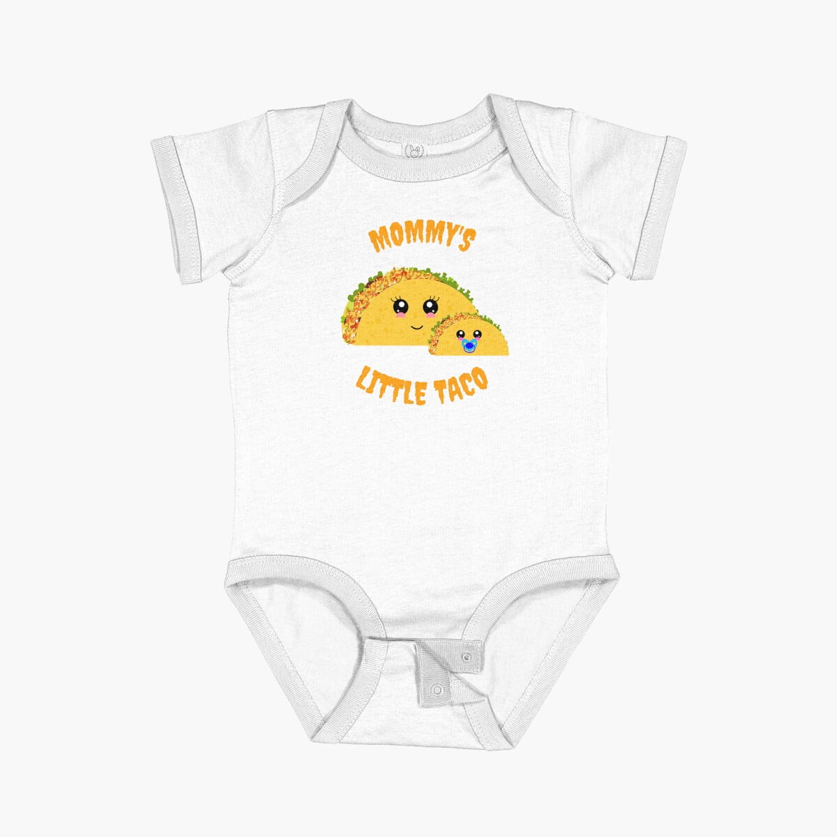 Luvly Mommy'S Little Taco - Cute Baby Boy And Mom Tacos Short Sleeve ...