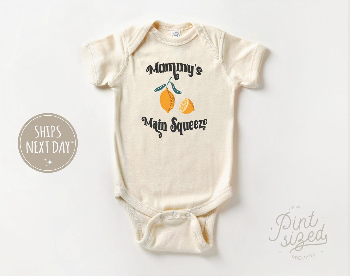 Luvly Mommy'S Main Squeeze Baby - Vintage Bodysuit - Cute Summer Lemon ...