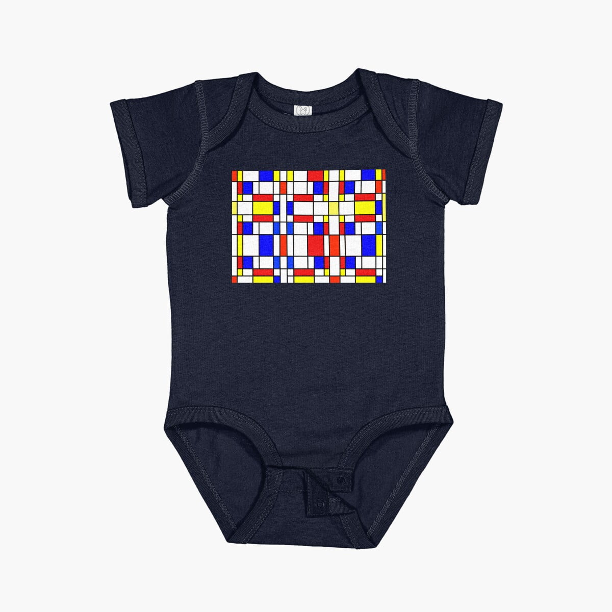 Luvly Mondrian New Art Short Sleeve Baby One-Piece, New Born, Baby ...