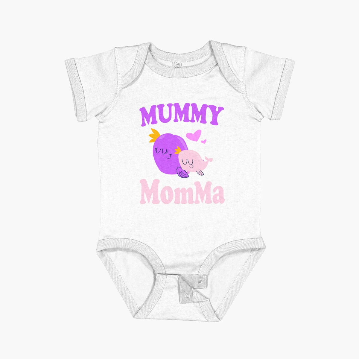Luvly Mummy Momma Funny Fish Mom Funny Mother'S Day Idea Heart Design ...