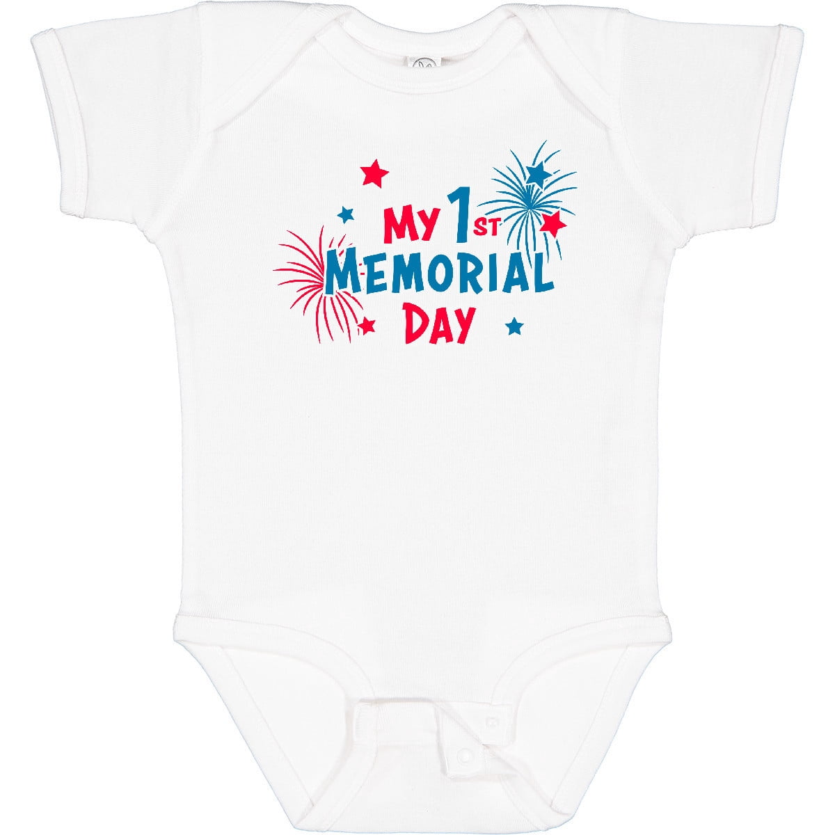 Luvly My 1St Memorial Day Baby Bodysuit Kids Happy Honor Remember Star ...
