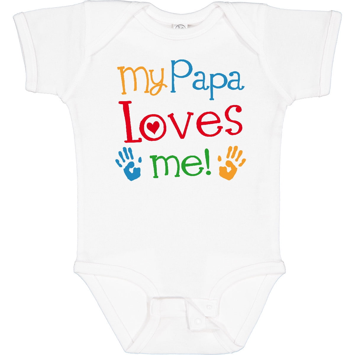 Luvly My Papa Loves Me Infant Creeper Dad Grandpa Daddy Childs Outfit ...