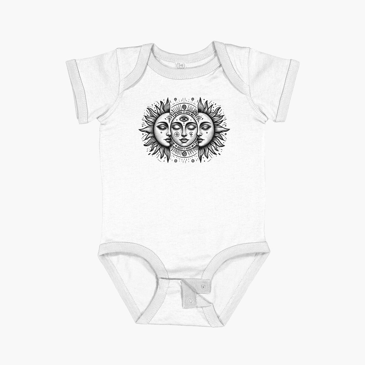 Luvly Mystical Vintage Sun And Moon Faces Solar Eclipse Spiritual Boho ...