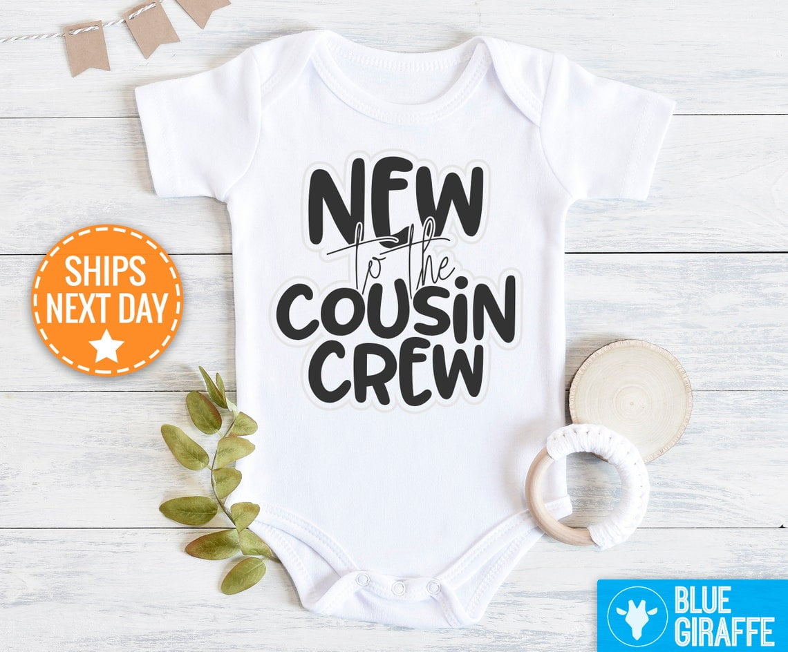 Luvly New To The Cousin Crew, Cousin Crew Bodysuit, Cousin Crew Baby Shower Gift, Cousin ...