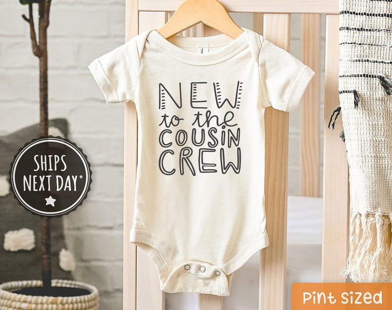 Luvly New To The Cousin Crew Long Sleeve - Cousin Crew Baby Gift - Cousin Crew Baby Shower Gift ...