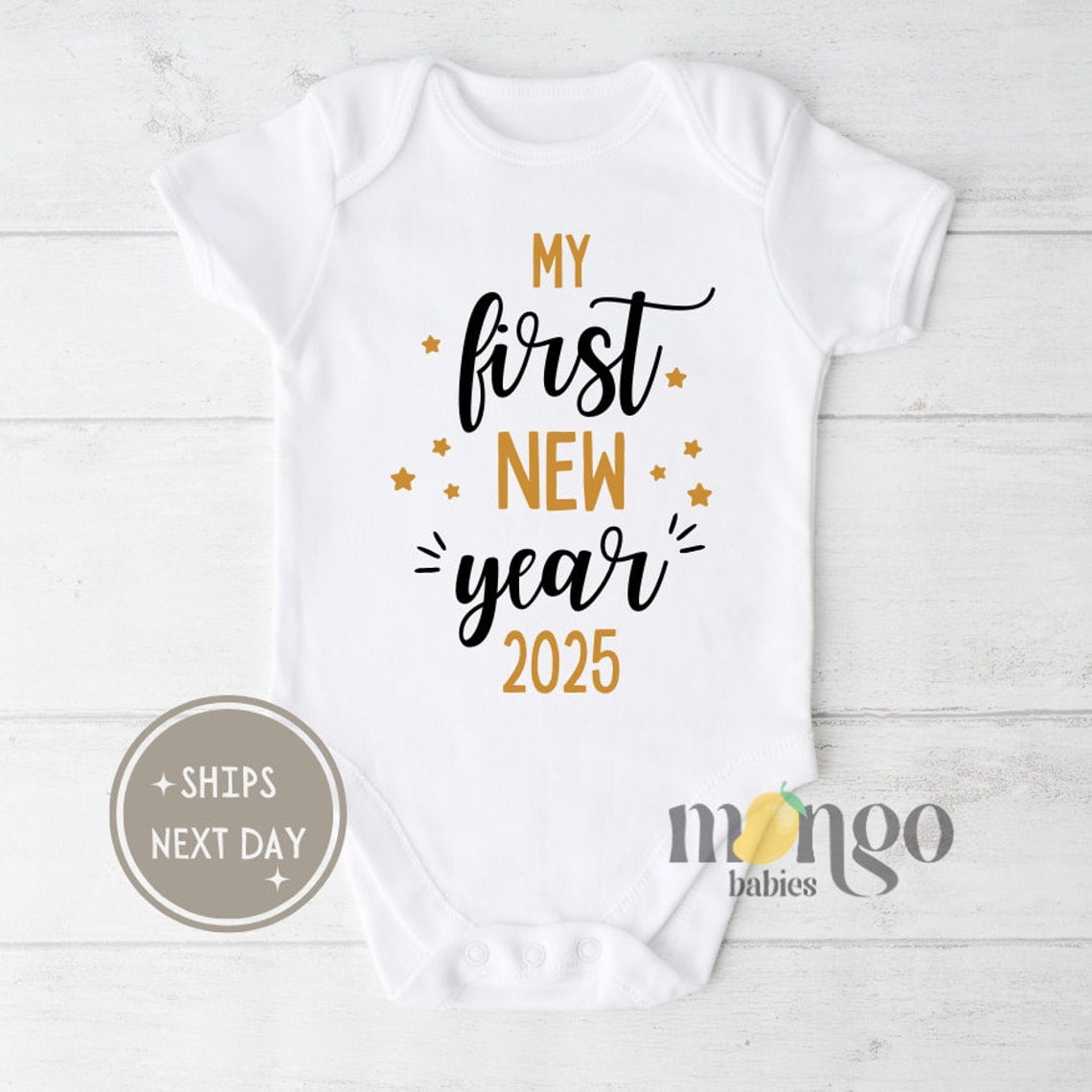 Luvly New Year Baby Onesies® Brand My First New Year Newborn Clothes ...
