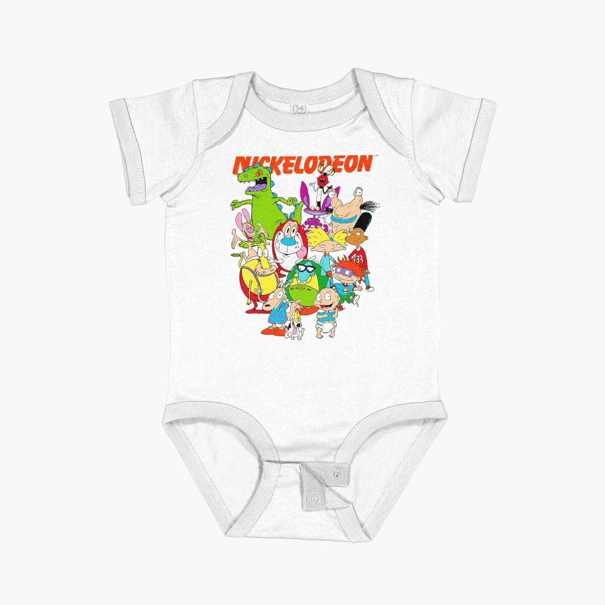 Luvly Nickelodeon Classic Nicktoons Hanging On Stoop Short Sleeve Baby ...