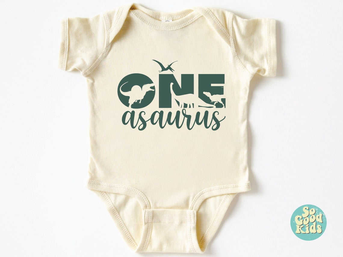 Luvly One Asaurus Shirt, One Year Old Gift, First Birthday Gift, Baby ...