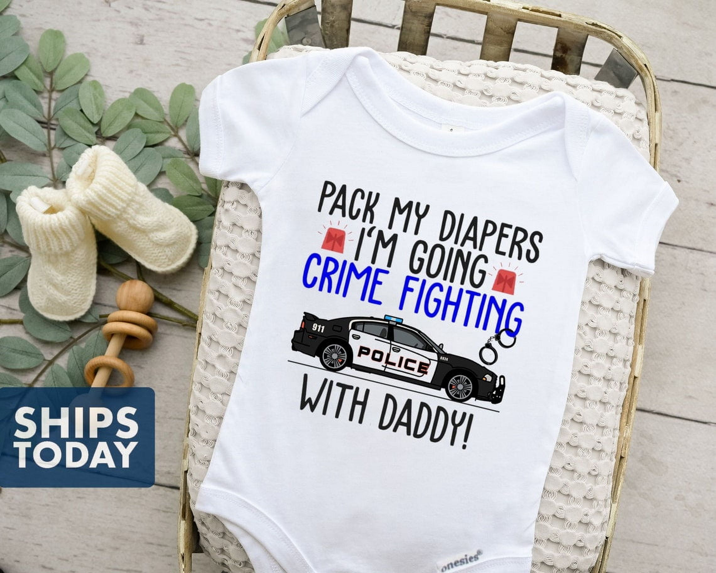 Luvly Pack My Diapers I'M Going Crime Fighting With Daddy Baby ...
