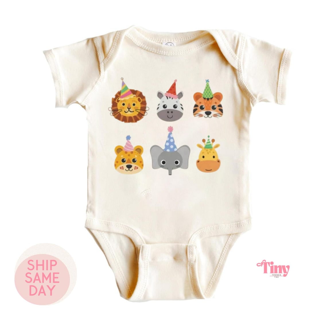 Luvly Party Animal Birthday Shirt For Toddler, Zoo Animals Design ...