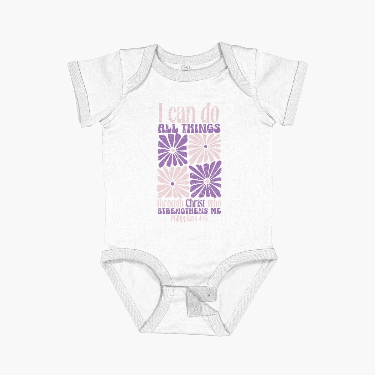 Luvly Philippians 4:13 Bible Verse — Retro Christian Religious Boho ...