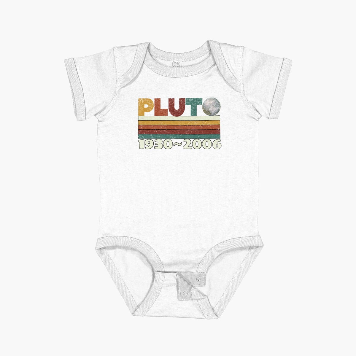 Luvly Pluto. Vintage. Short Sleeve Baby One-Piece, New Born, Baby Shower Gift, New Parents Gift ...