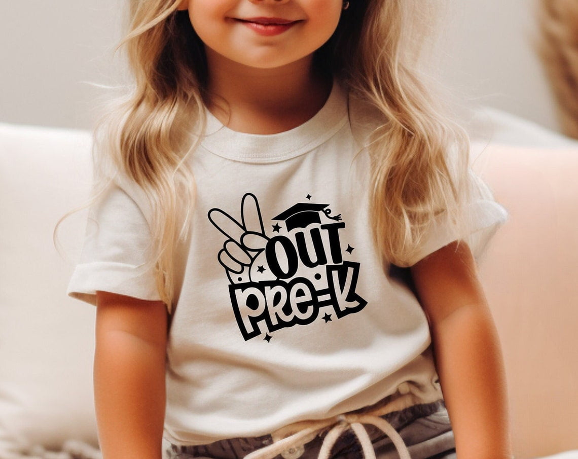 Luvly Out Pre-K Graduation Shirt, 2024 Trendy Grad T-Shirt, Last Day Of ...