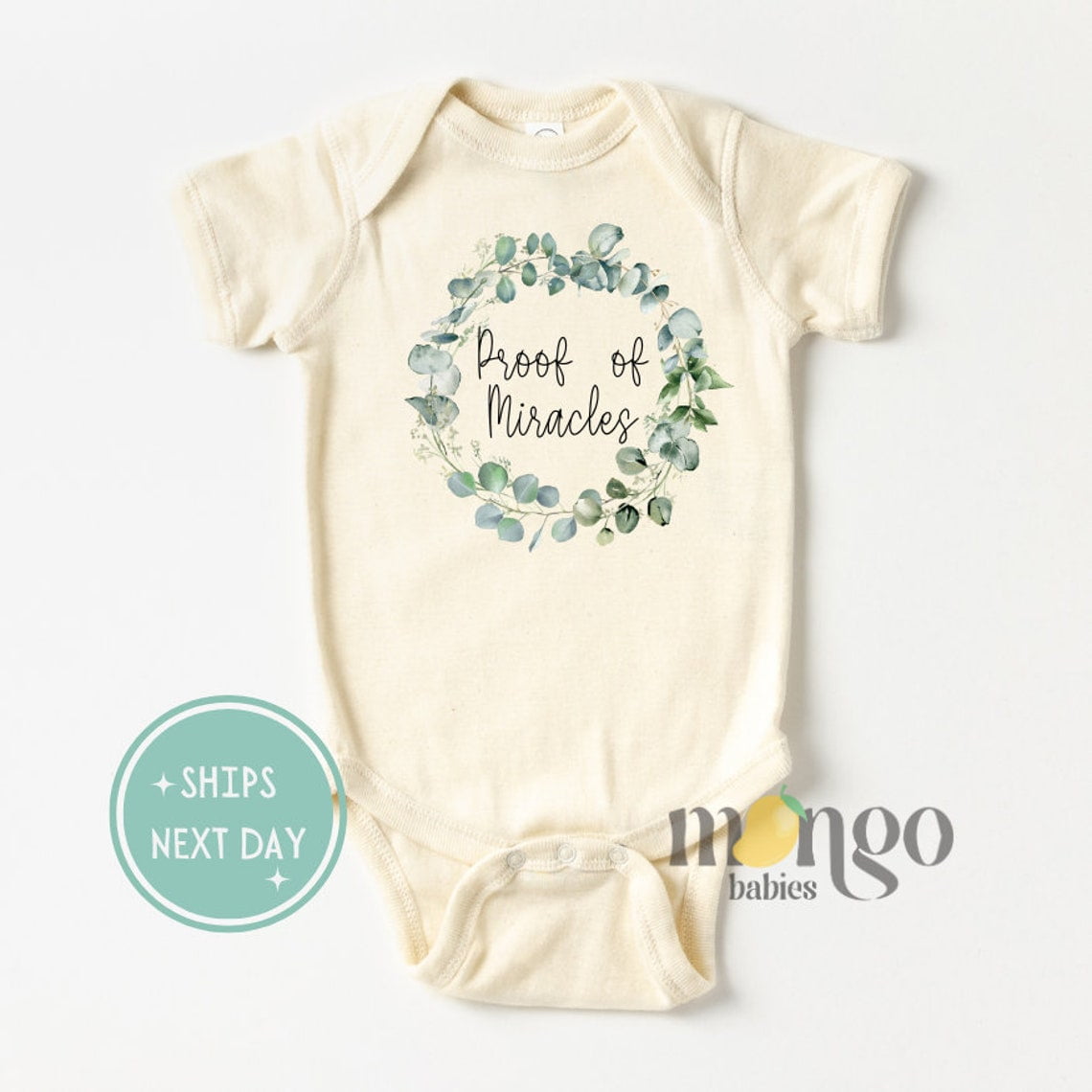 Luvly Proof Of Miracle Baby Onesies® Brand Cute Pregnancy Announcement ...