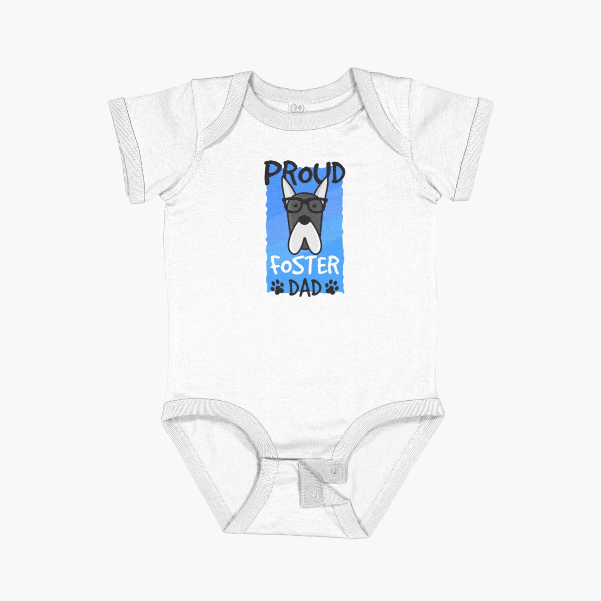 Luvly Proud Foster Dad Short Sleeve Baby One-Piece, New Born, Baby ...
