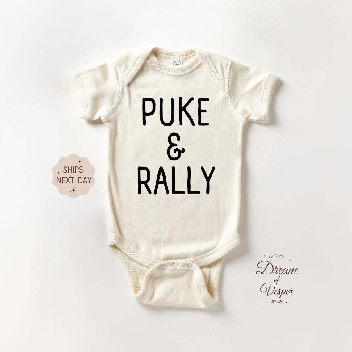 Luvly Puke & Rally Baby, Funny Baby, Cute Baby Bodysuit, Baby Shower ...