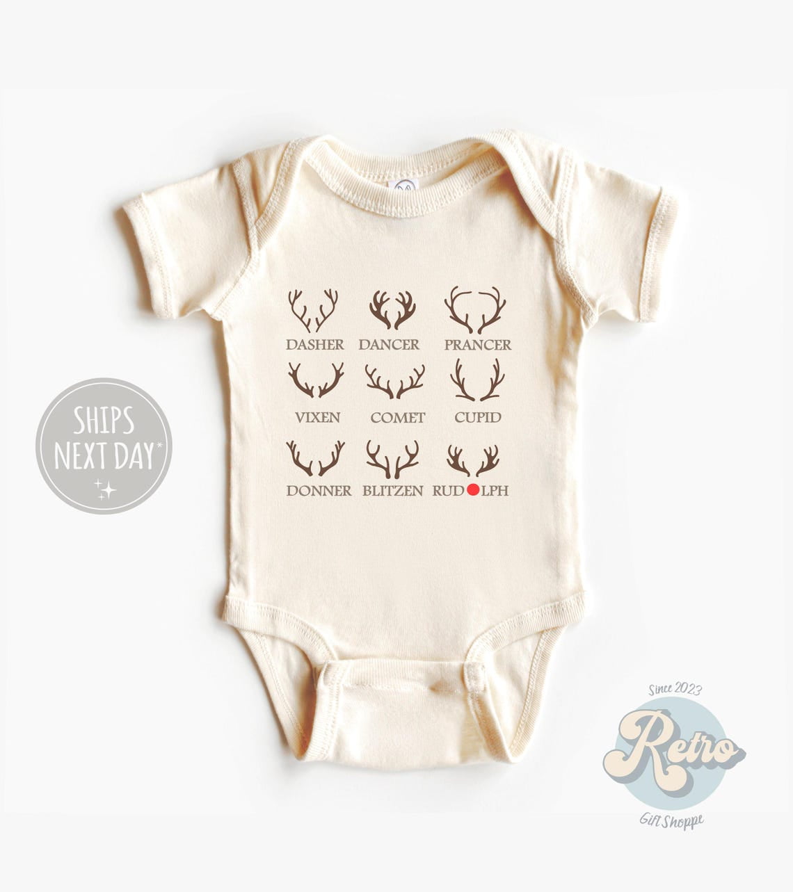 Luvly Reindeer Antlers - Rudolph The Red Nose Reindeer Retro Baby ...
