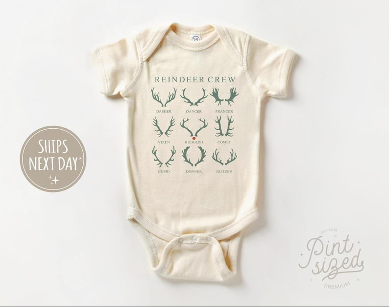 Luvly Reindeer Crew - Baby - Retro Rudolph The Red Nose Baby - Cute ...
