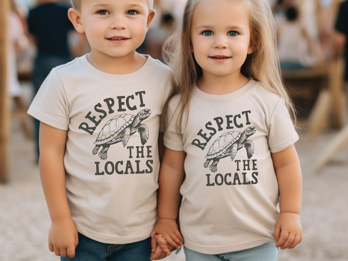 Luvly Respect The Locals Sea Turtle T-Shirt, Nature Lovers Gift For ...