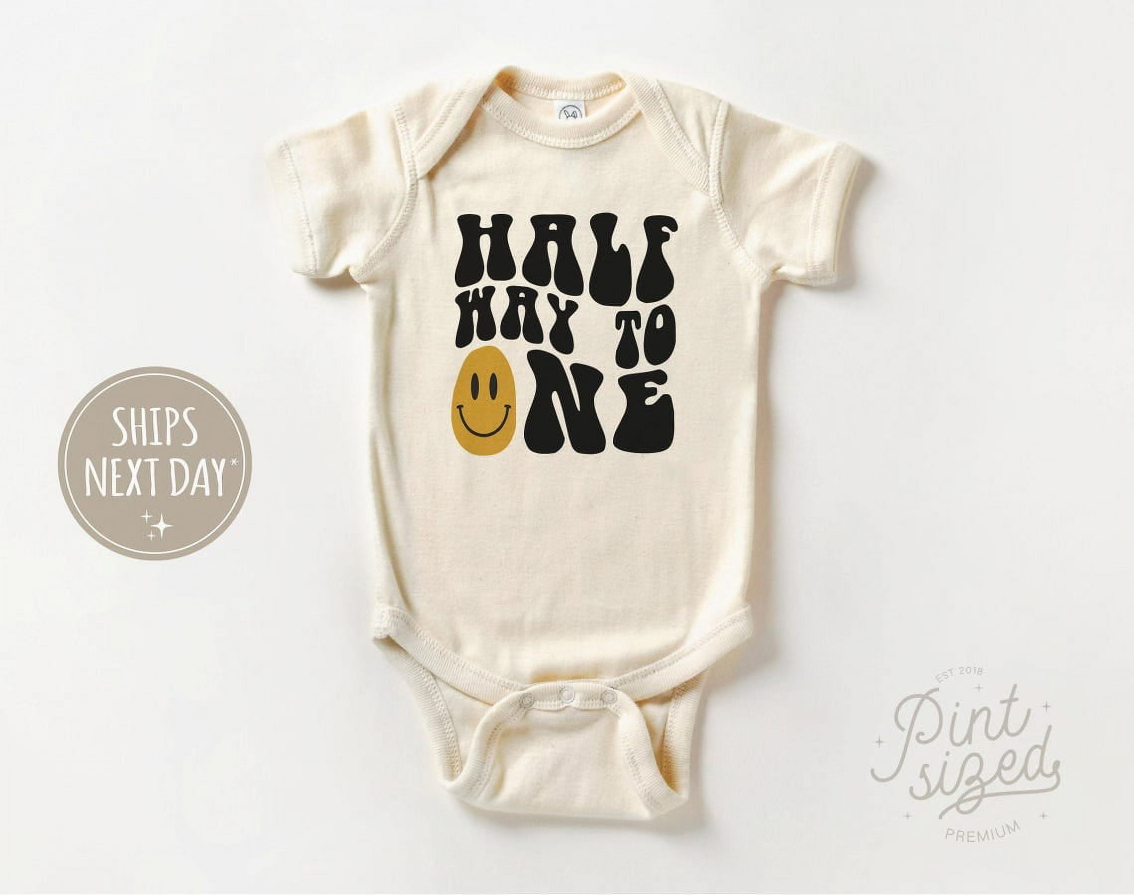 Luvly Retro Half Birthday - Halfway To One Birthday - Cute Birthday ...