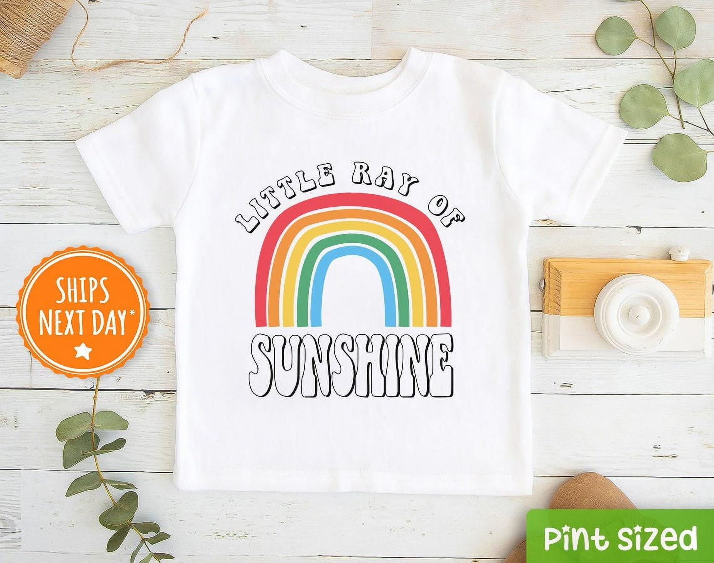 Luvly Retro Little Ray Of Sunshine Kids Shirt - Cute Positive Vibes ...