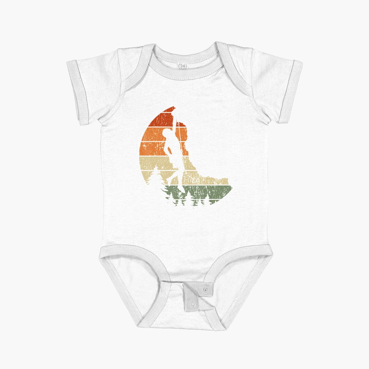 Luvly Retro Rock Climbing Vintage Climber Short Sleeve Baby One-Piece ...