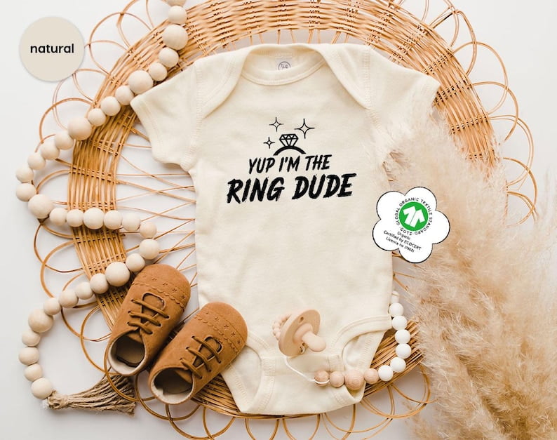 Luvly The Ring Dude Wedding Toddler Shirt, Ring Bearer Shirt, Ring ...