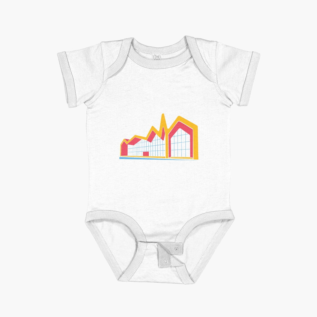 Luvly Riverside Museum - Zaha Hadid Short Sleeve Baby One-Piece, New ...