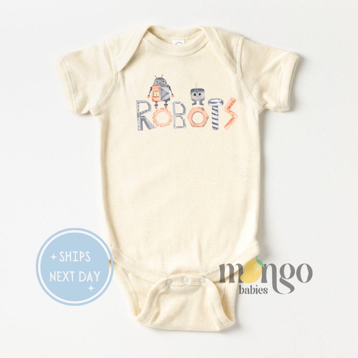 Luvly Robots Baby Onesies® Brand Cute Robot Baby Shower Gift For Kids ...