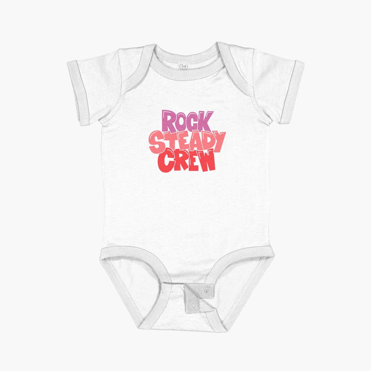 Luvly Rock Steady Crew - Graffiti Block Letters Short Sleeve Baby One ...
