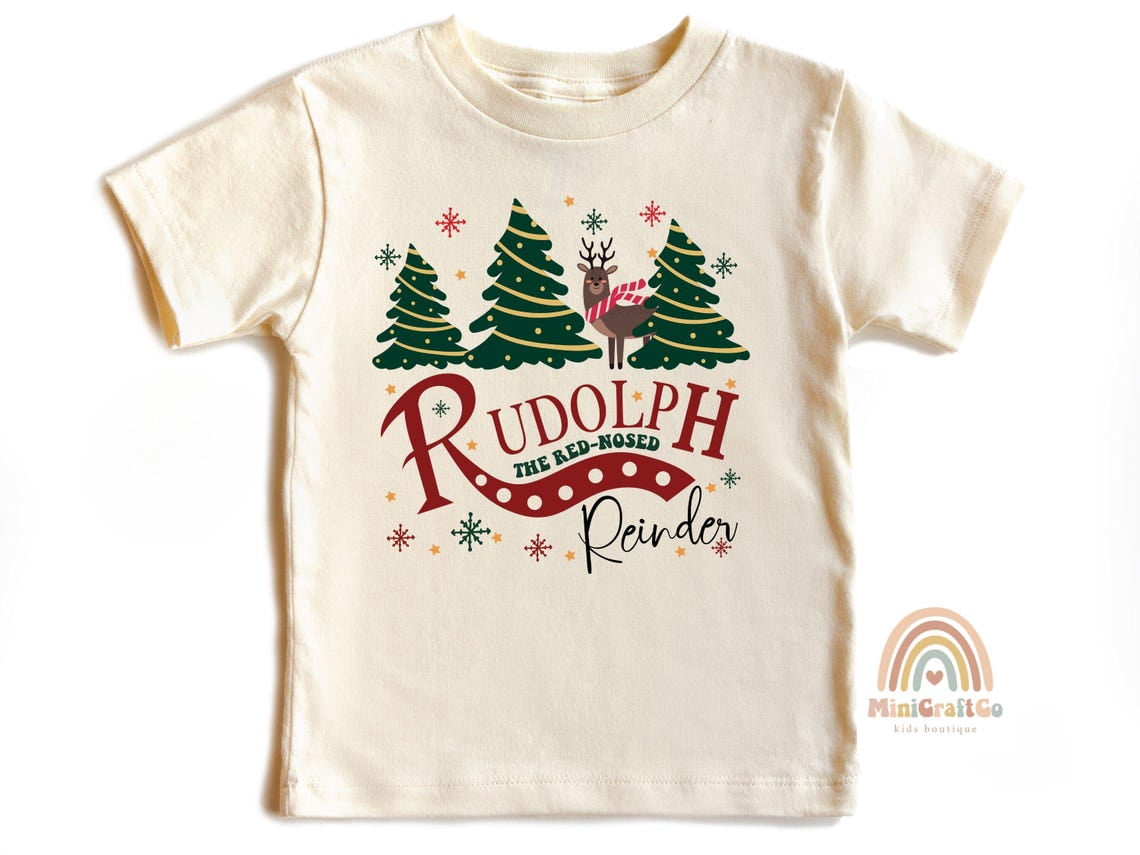 Luvly Rudolph The Red Nosed Reindeer Kids Shirt, Santa Rudolph ...