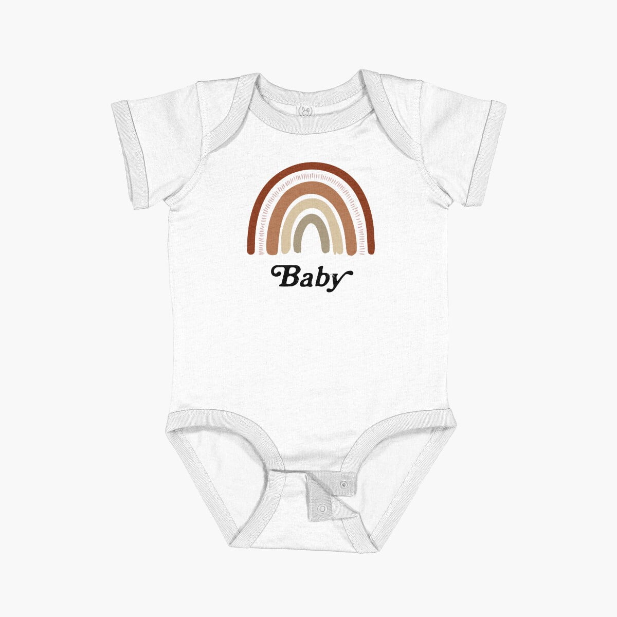 Luvly Rust Baby Boho Rainbow Short Sleeve Baby One-Piece, New Born ...