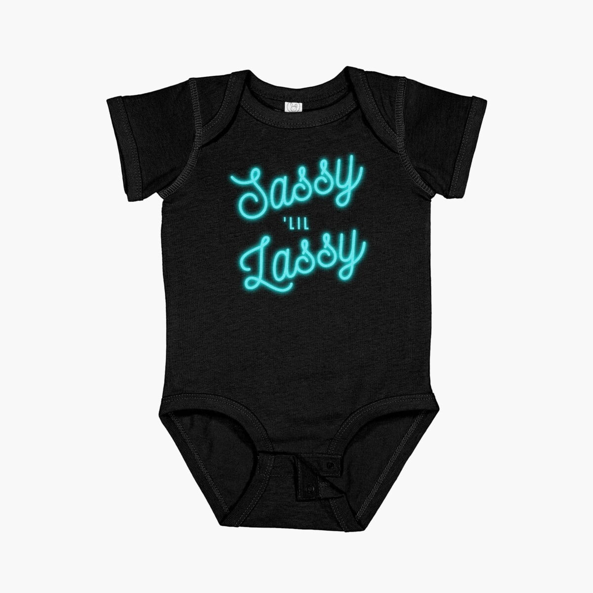 Luvly Sassy Lil Lassy. Sassy Little Lassy. Aqua Blue. Text Only Design ...