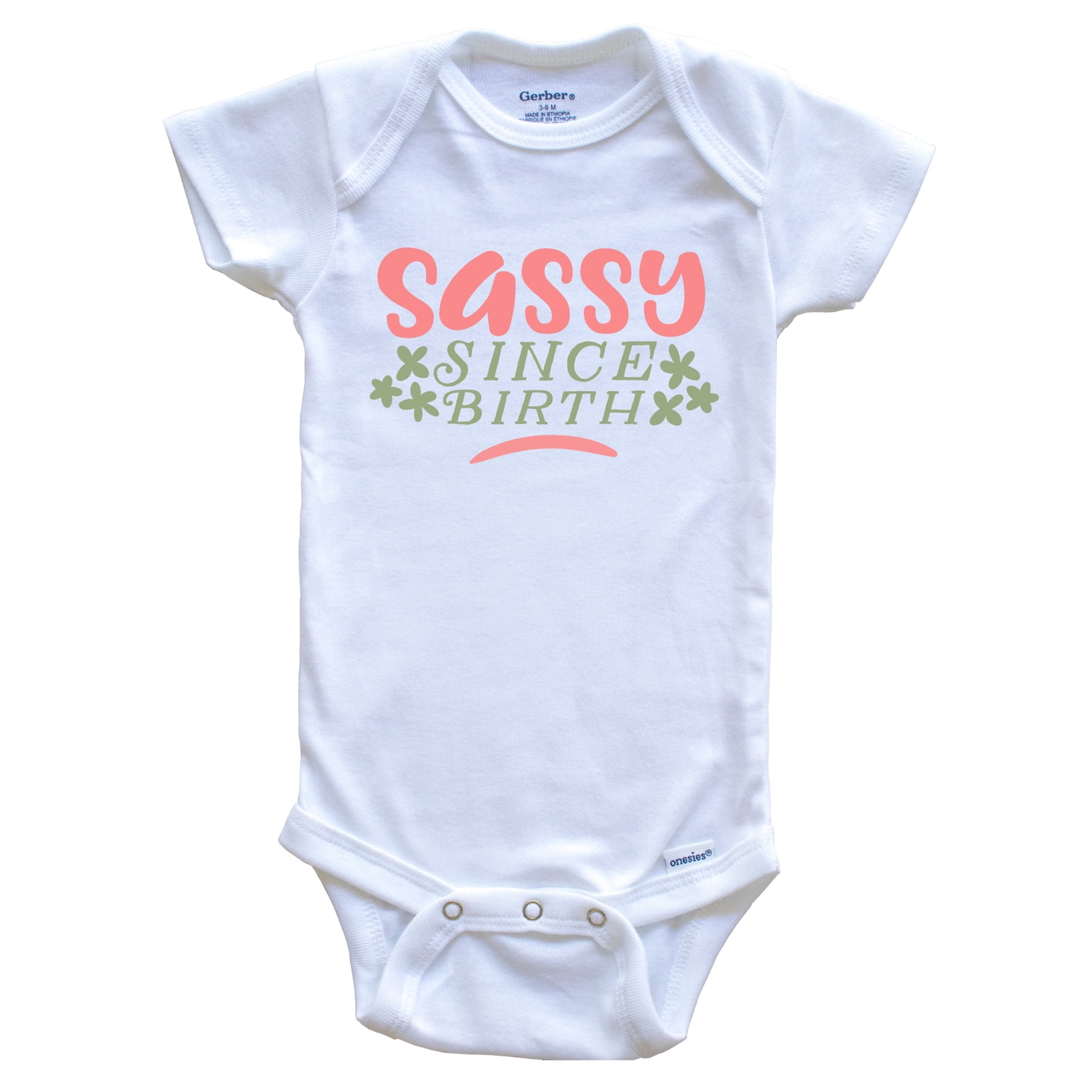Luvly Sassy Since Birth Funny Baby Girl Cute One Piece Baby Bodysuit ...