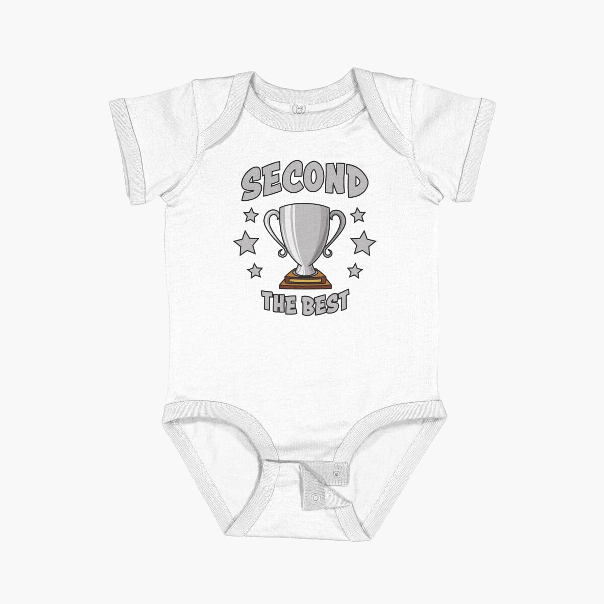 Luvly Second The Best Trophy Short Sleeve Baby One-Piece, New Born ...