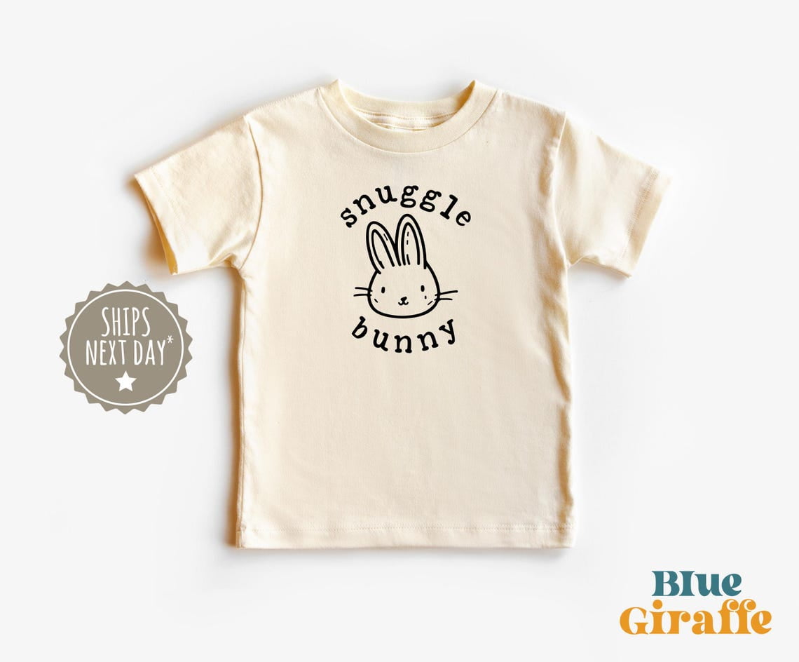 Luvly Snuggle Bunny Kids Shirt - Cute Happy Easter Toddler Shirt ...