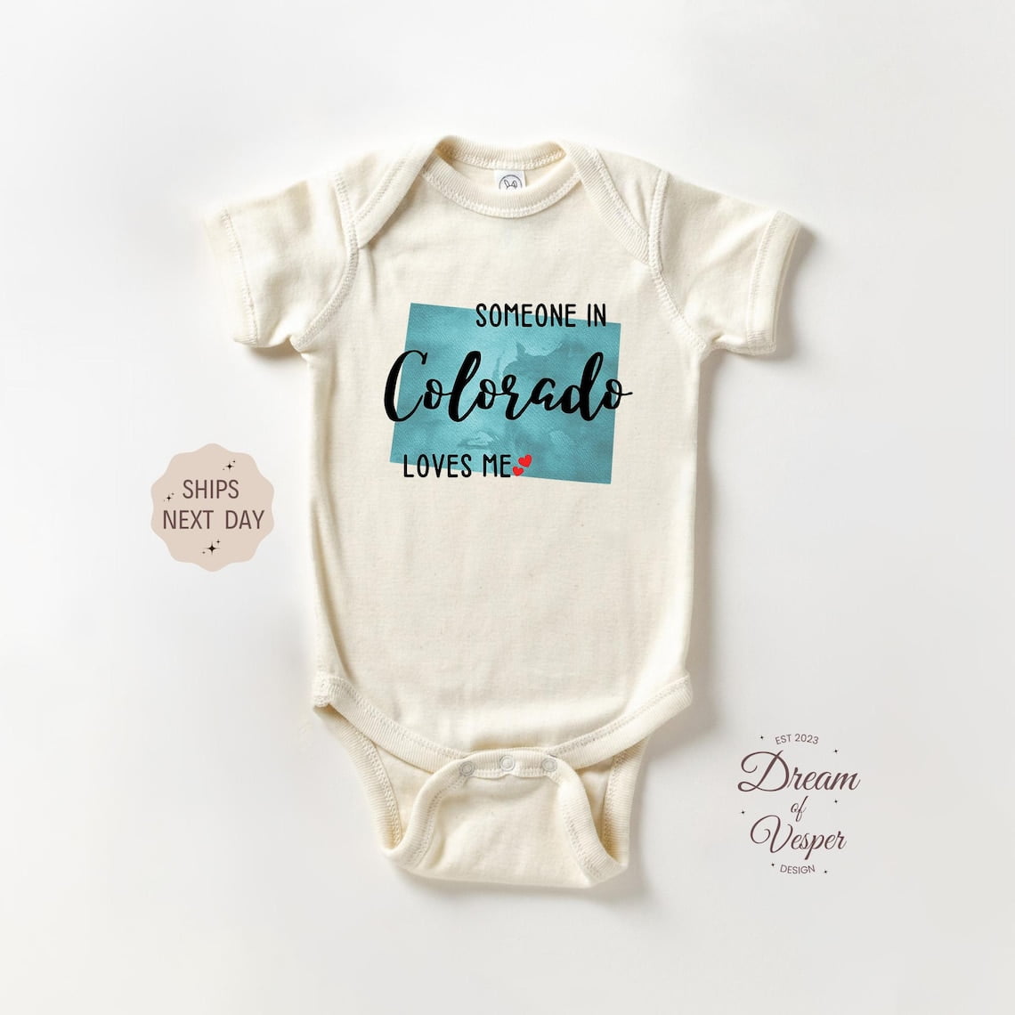 Luvly Someone In Colorado Me, State Baby Bodysuit, Funny Loved Baby ...