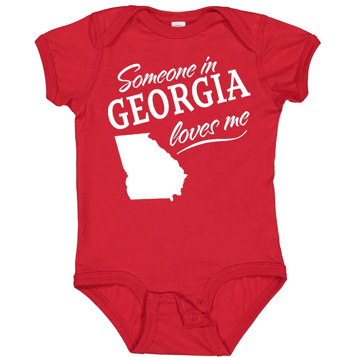Luvly Someone In Georgia Loves Me Baby Bodysuit Home Family ...