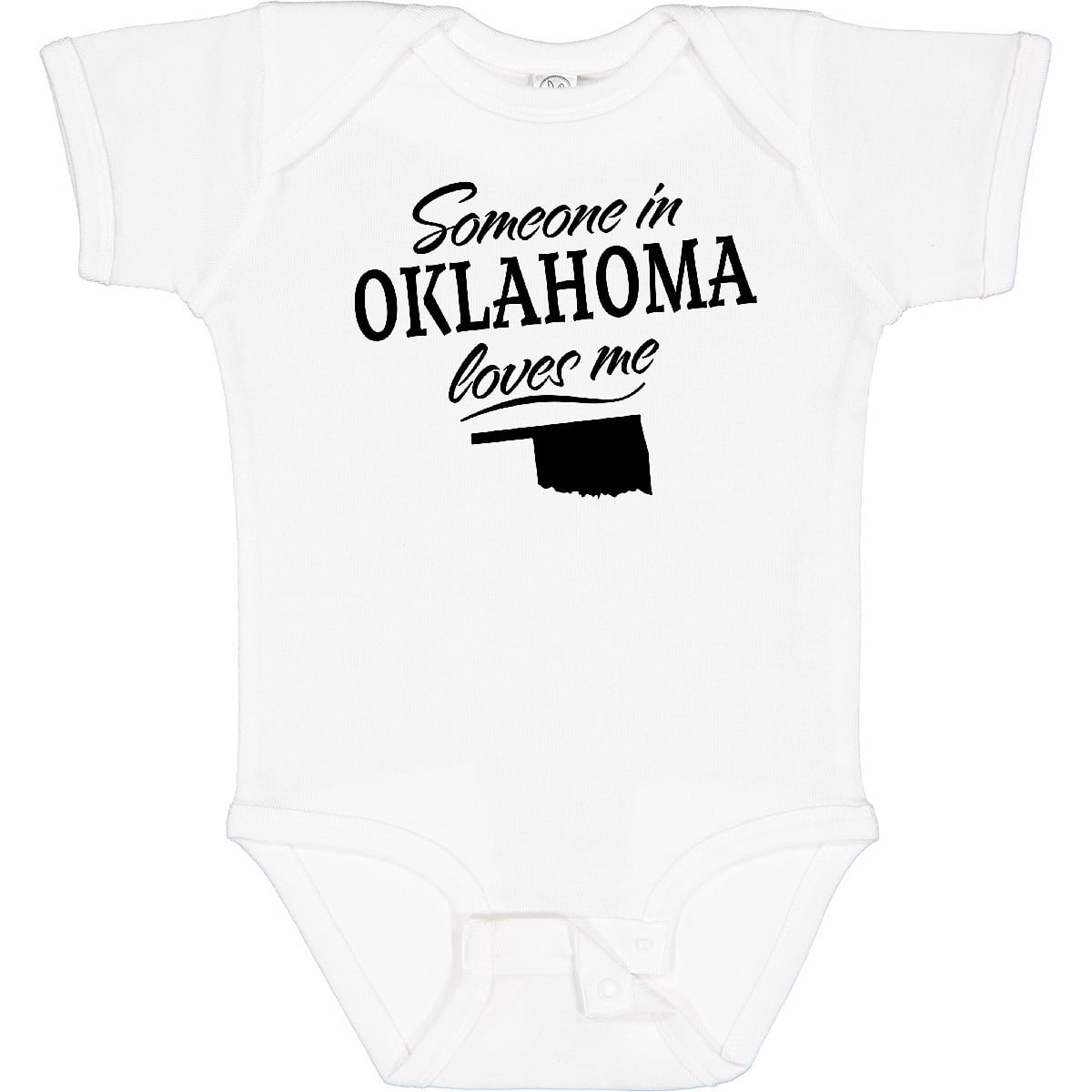 Luvly Someone In Oklahoma Loves Me Baby Bodysuit State Home Family Kids ...