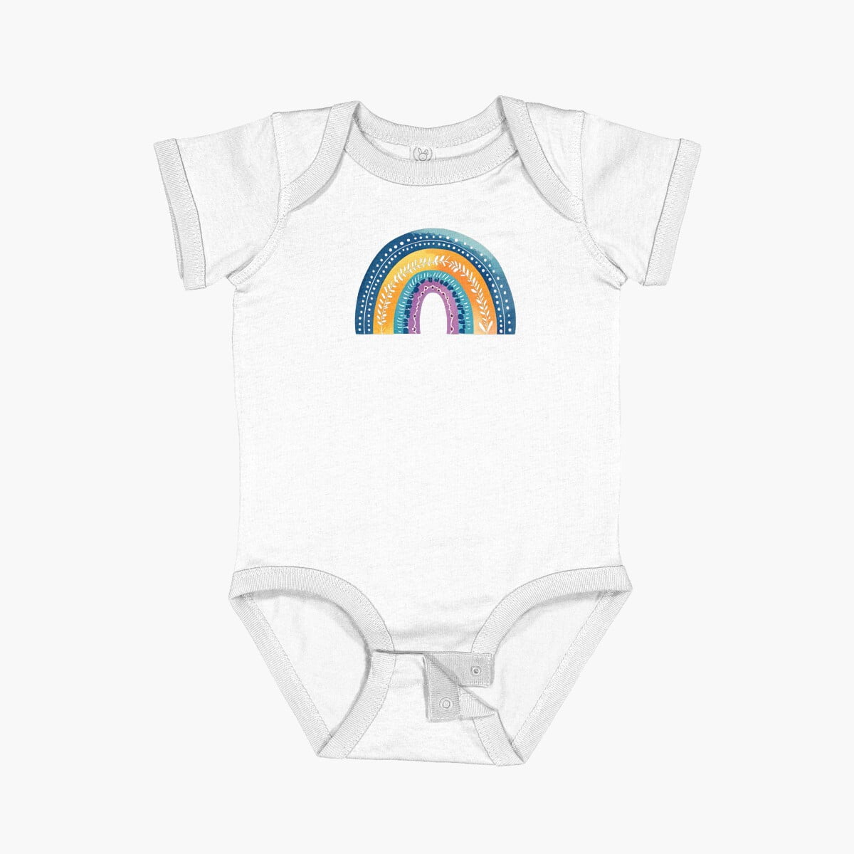 Luvly Spectrum Of Sweetness - Watercolour Rainbow Short Sleeve Baby One ...